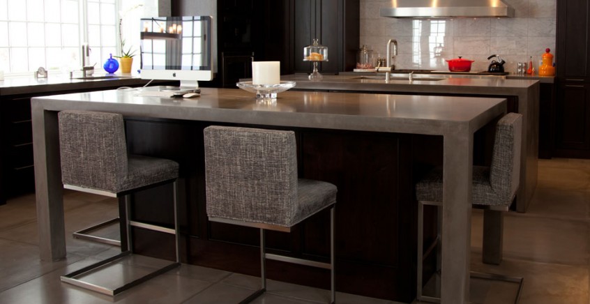 Modern Concrete Farmhouse Kitchen | Concrete Exchange