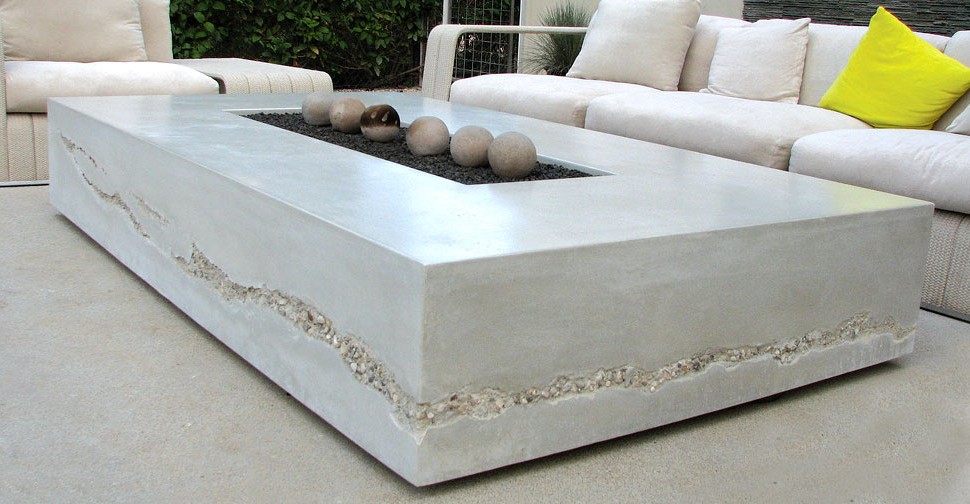 Concrete Fire Table | Concrete Exchange