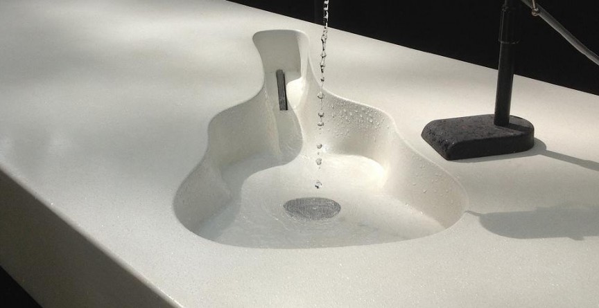 Guitar Concrete Sink with Microphone Faucet by Jonathan Seaman ...