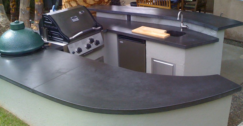 Outdoor Concrete Kitchen by DC Custom Concrete | Concrete Exchange