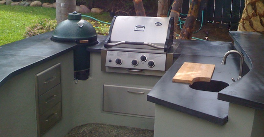 Outdoor Concrete Kitchen by DC Custom Concrete | Concrete Exchange